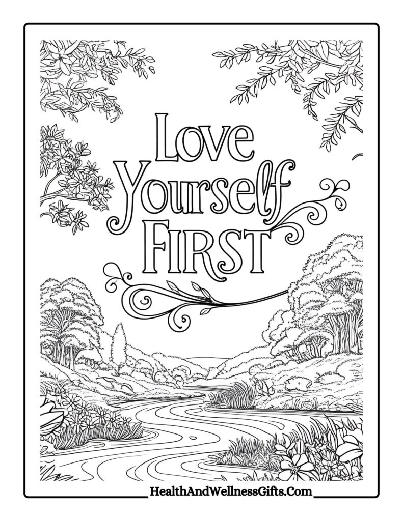 20 Self Care Quotes Coloring Pages | Inspiring PDF Printables For ...