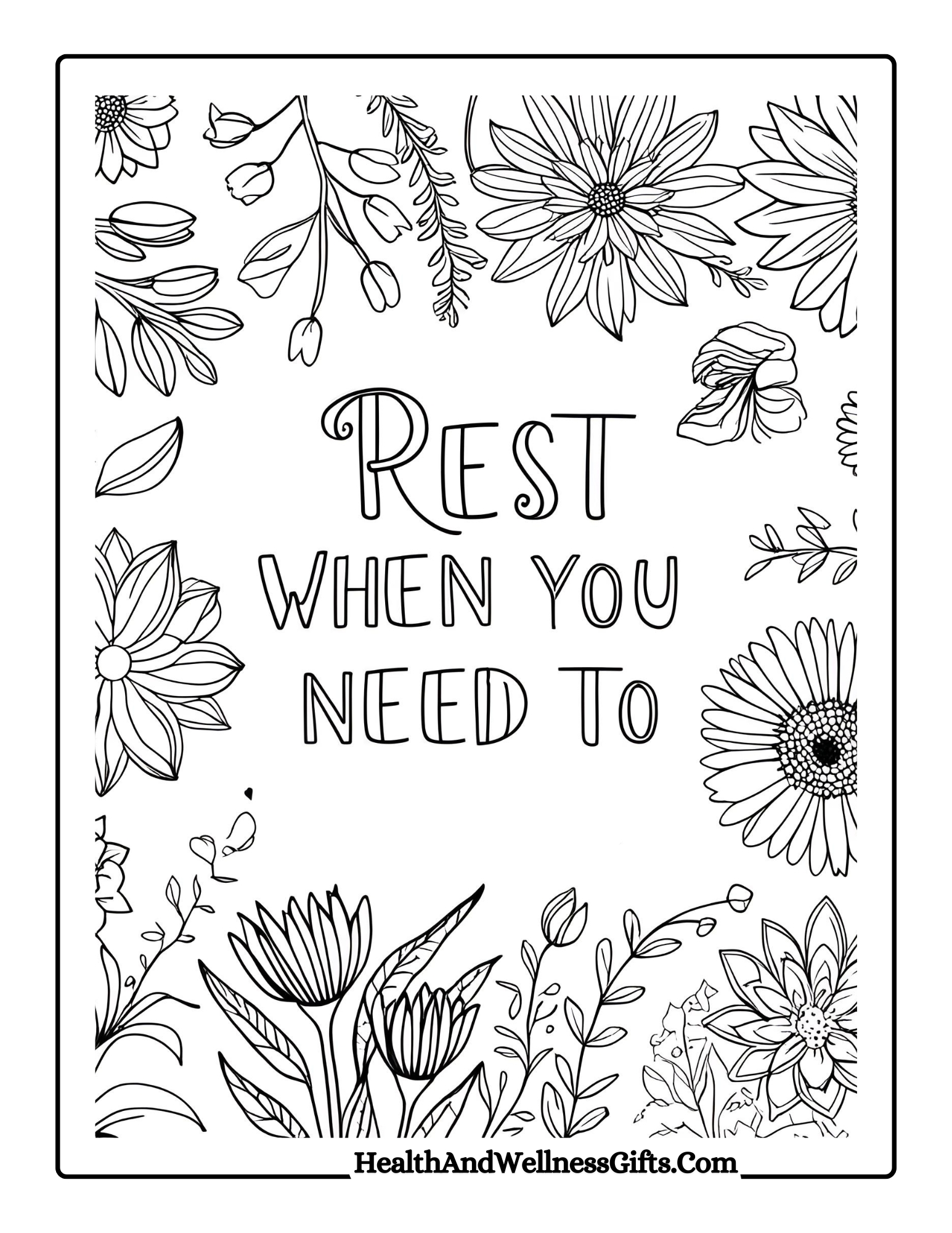 20 Self Care Quotes Coloring Pages | Inspiring PDF Printables For ...