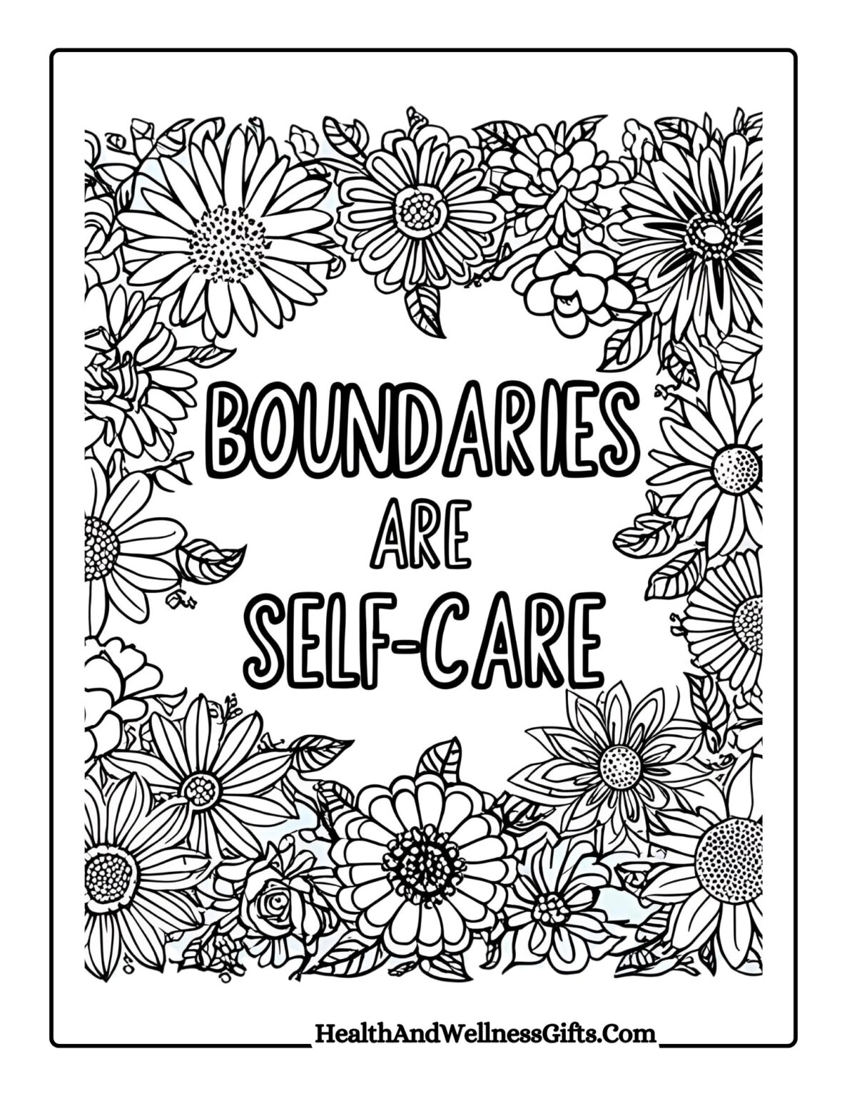 20 Self Care Quotes Coloring Pages | Inspiring PDF Printables For ...
