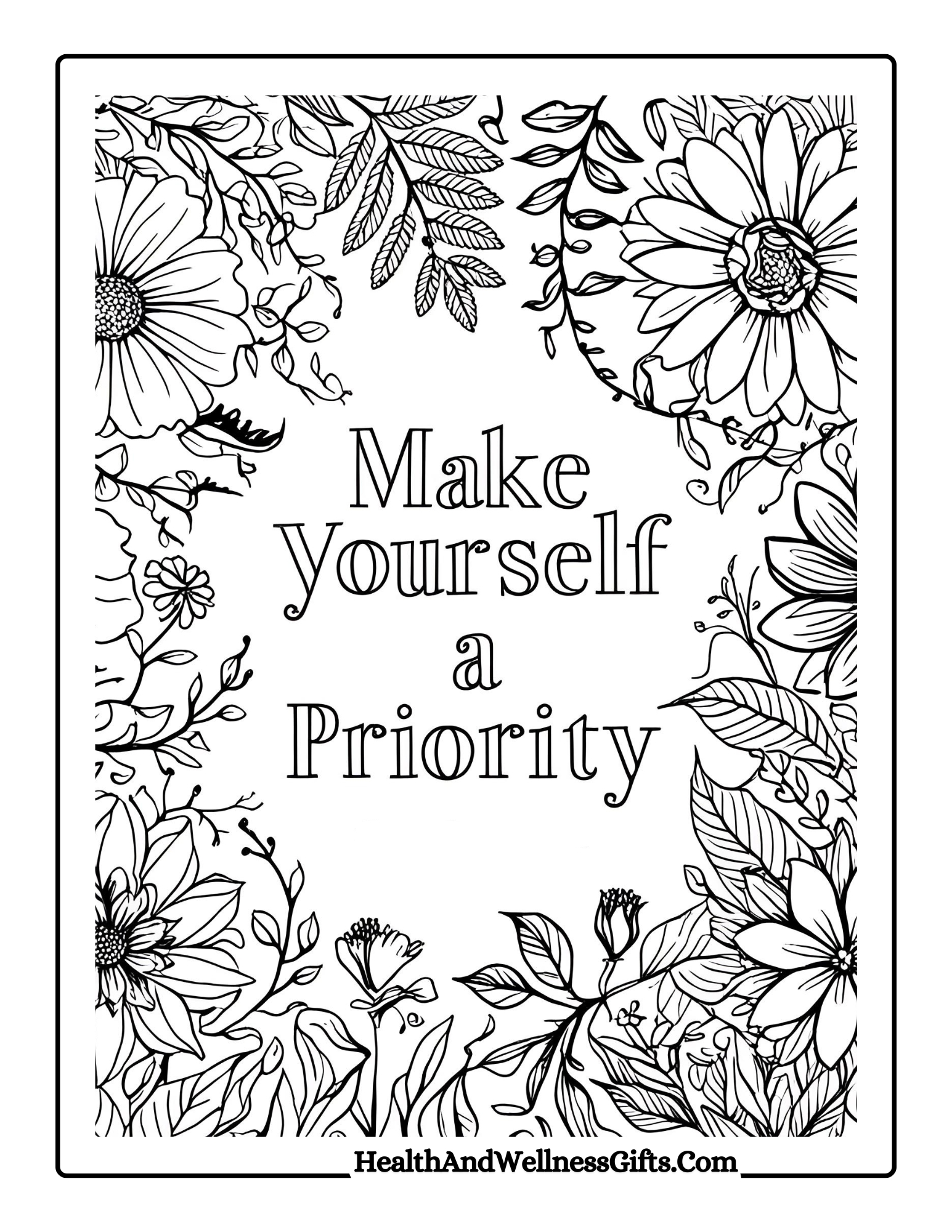 20 Self Care Quotes Coloring Pages | Inspiring PDF Printables For ...