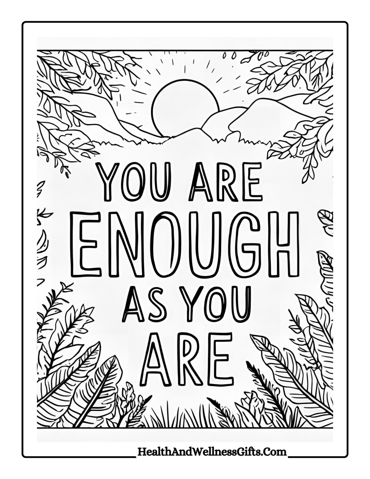20 Self Care Quotes Coloring Pages | Inspiring PDF Printables For ...