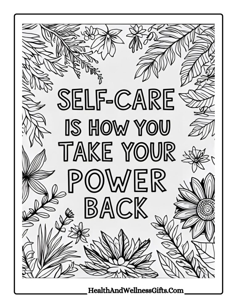 20 Self Care Quotes Coloring Pages | Inspiring PDF Printables For ...