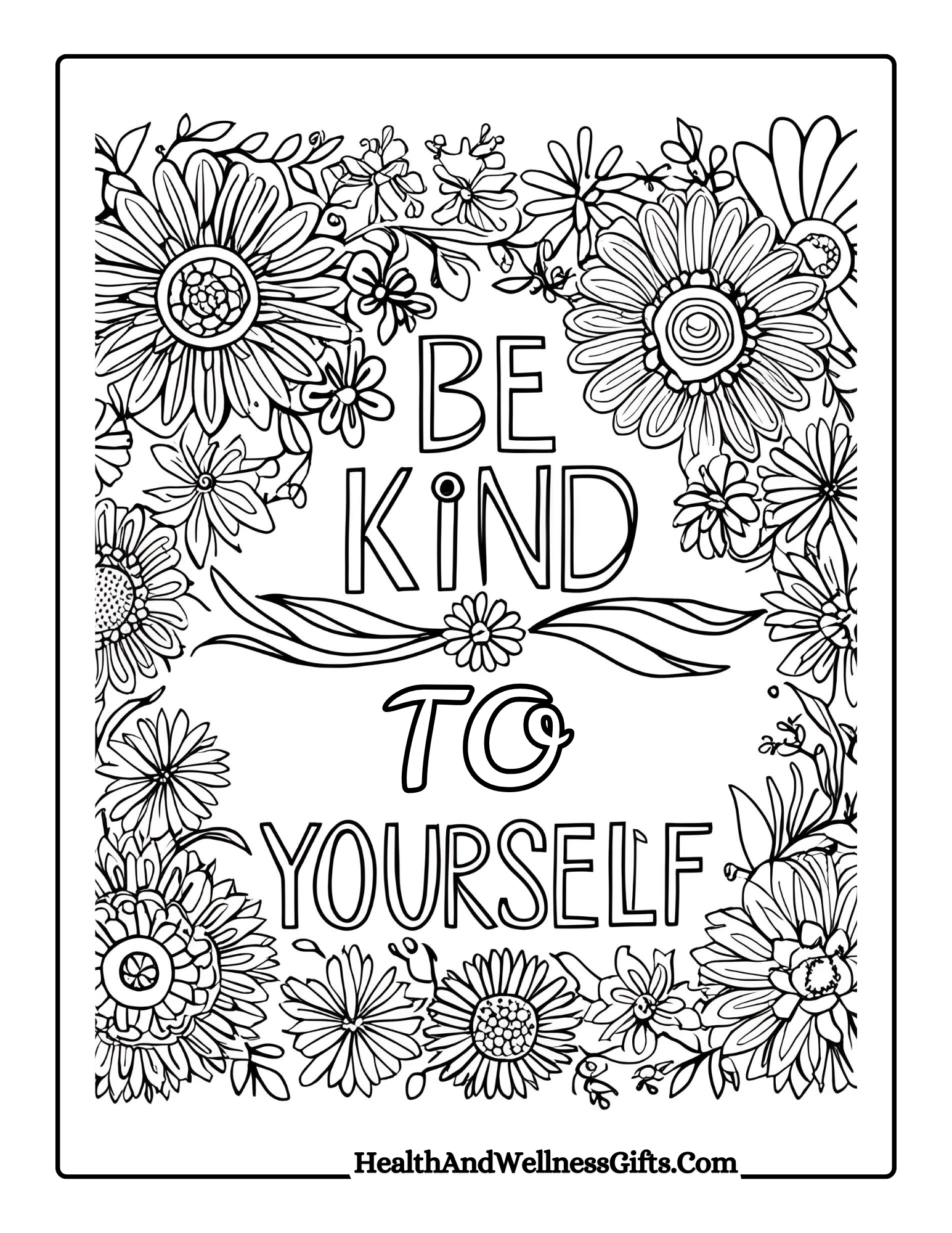 20 Self Care Quotes Coloring Pages | Inspiring PDF Printables For ...