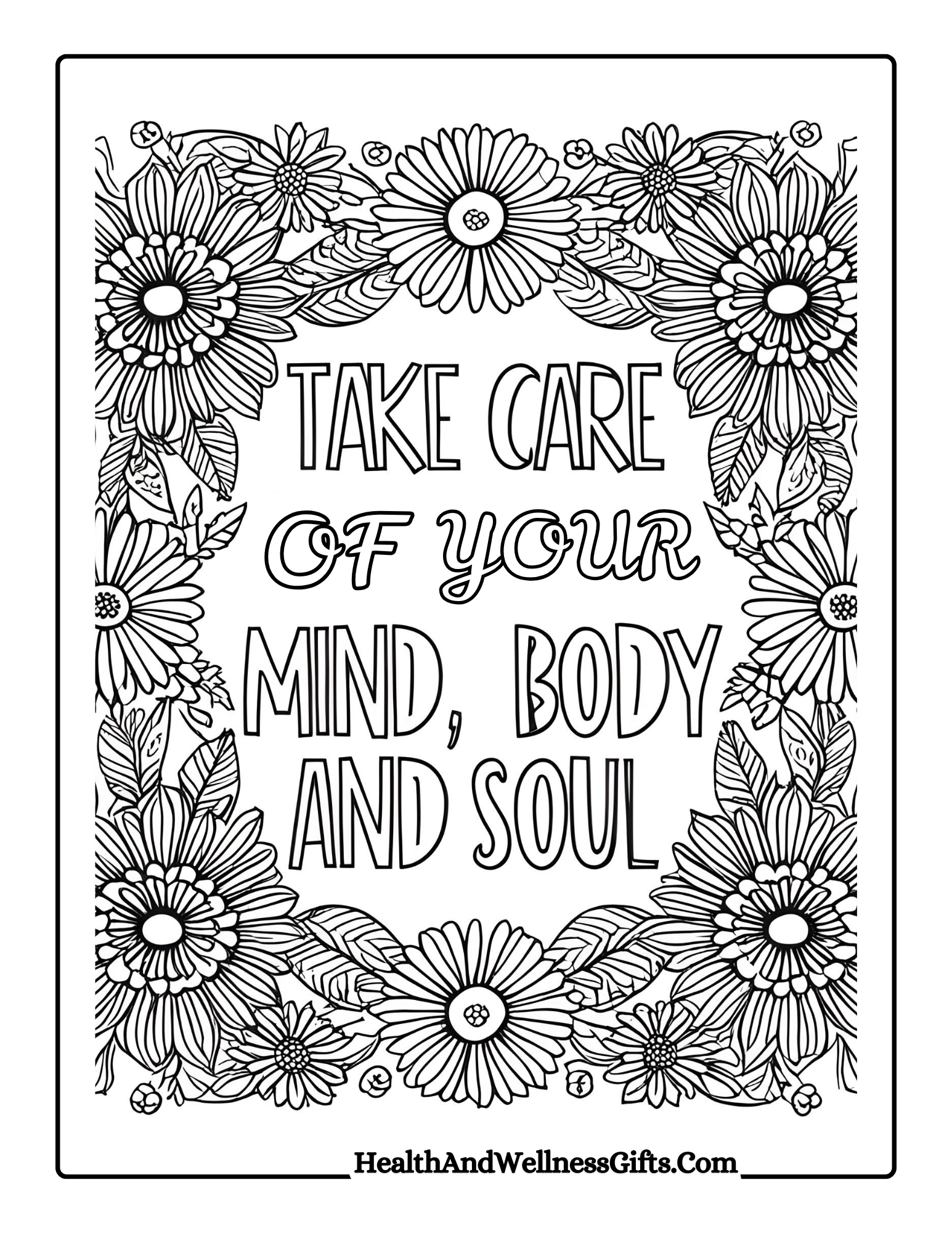 20 Self Care Quotes Coloring Pages | Inspiring PDF Printables For ...