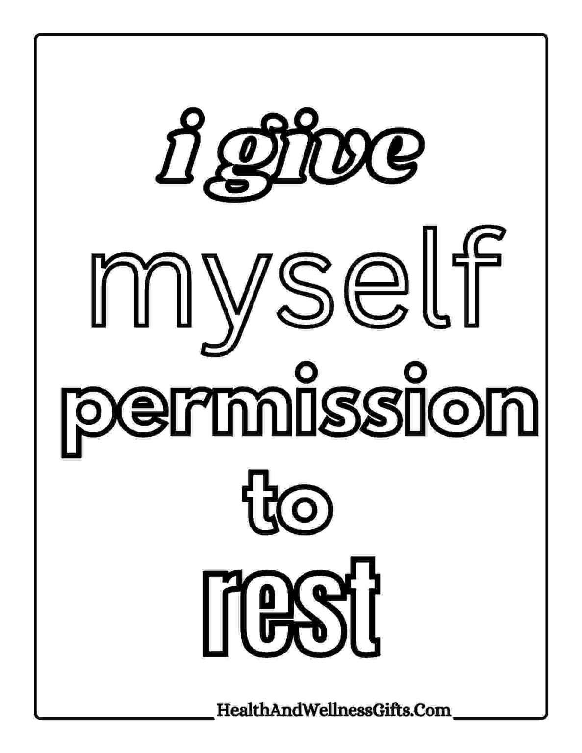 20 Free Printable Affirmations Coloring Sheets – Clean, Simple PDF ...